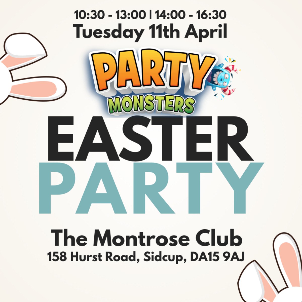 The Party Monsters Easter Party - The Montrose Park Club